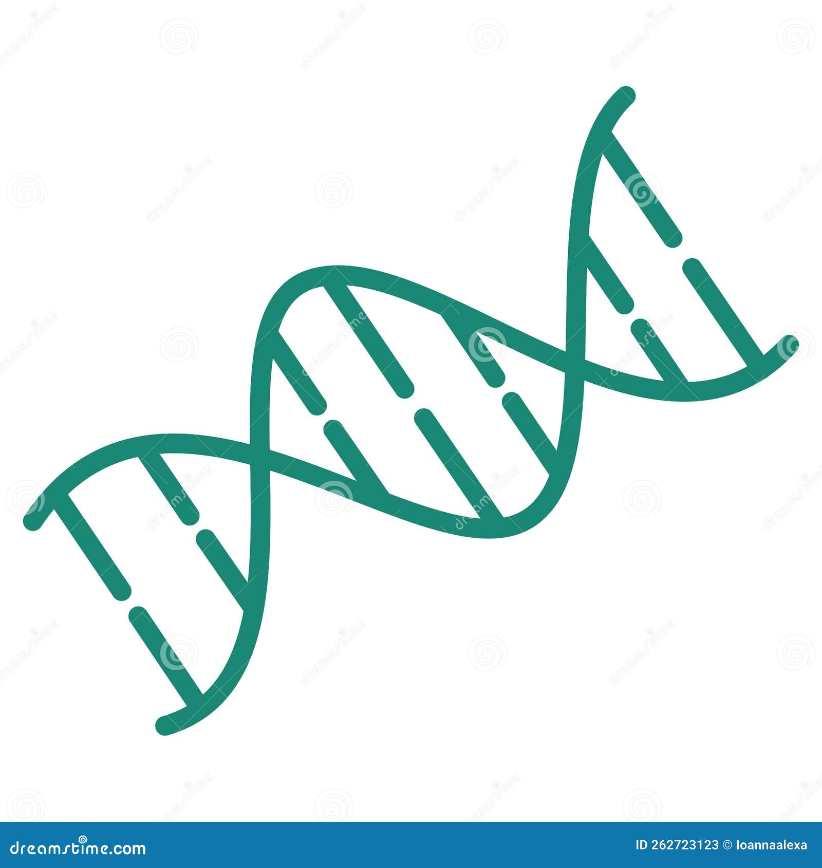 Simple Outline Modern Turquoise Schematic Icon of the DNA Double Helix ... Simple Outline Modern Turquoise Schematic Icon of the DNA Double Helix ...