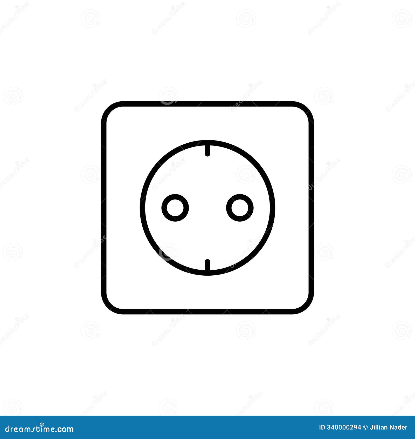 Simple Outline of a Switchboard, Representing Electrical Control or ...