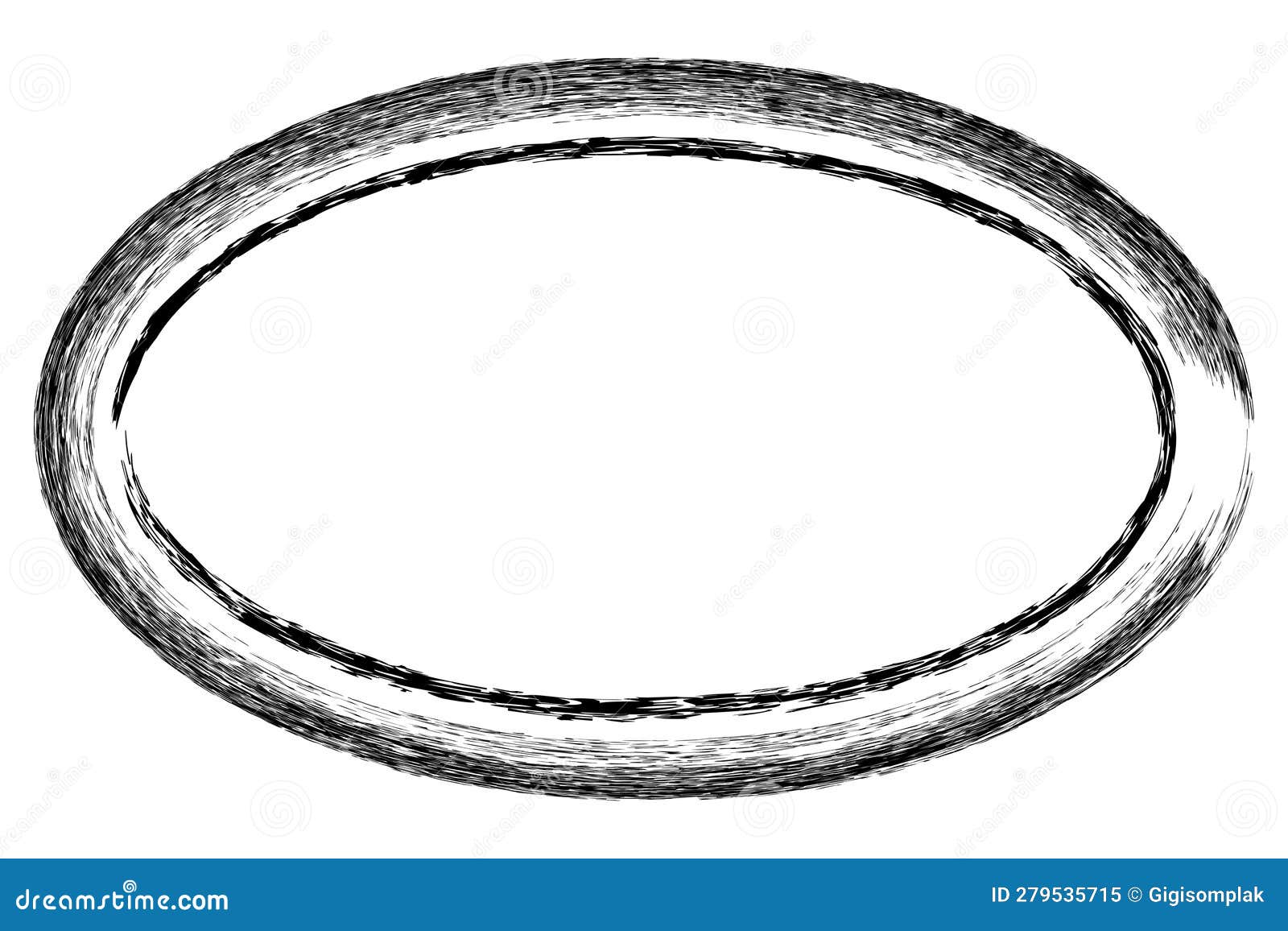 Simple Oval Frame Vector