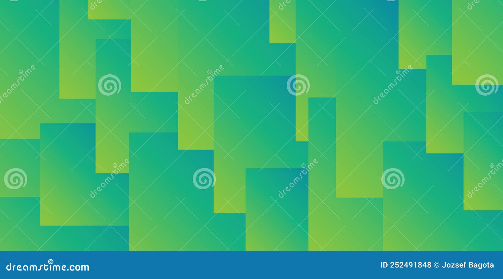 Simple Overlapping Rectangular Tiled Frames of Various Sizes, Colored ...