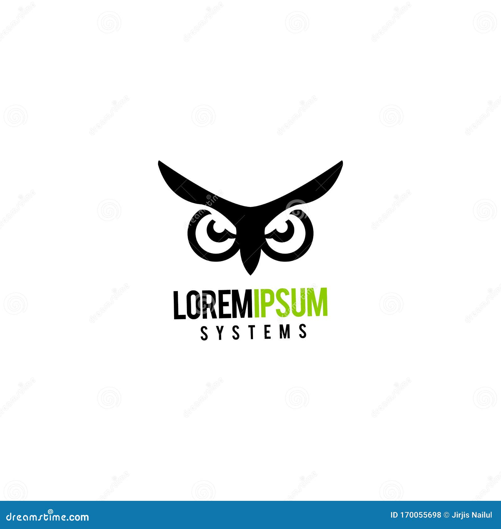 Simple Owl Logo Design Element Template Stock Vector - Illustration of ...