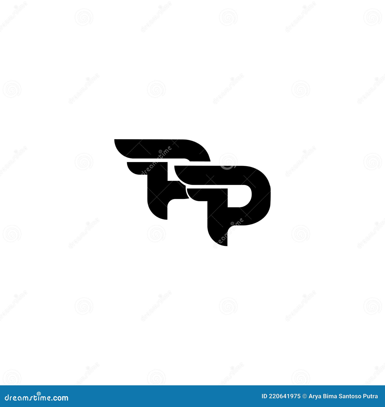 Simple P Letter Vector Logo Stock Illustration - Illustration of white ...