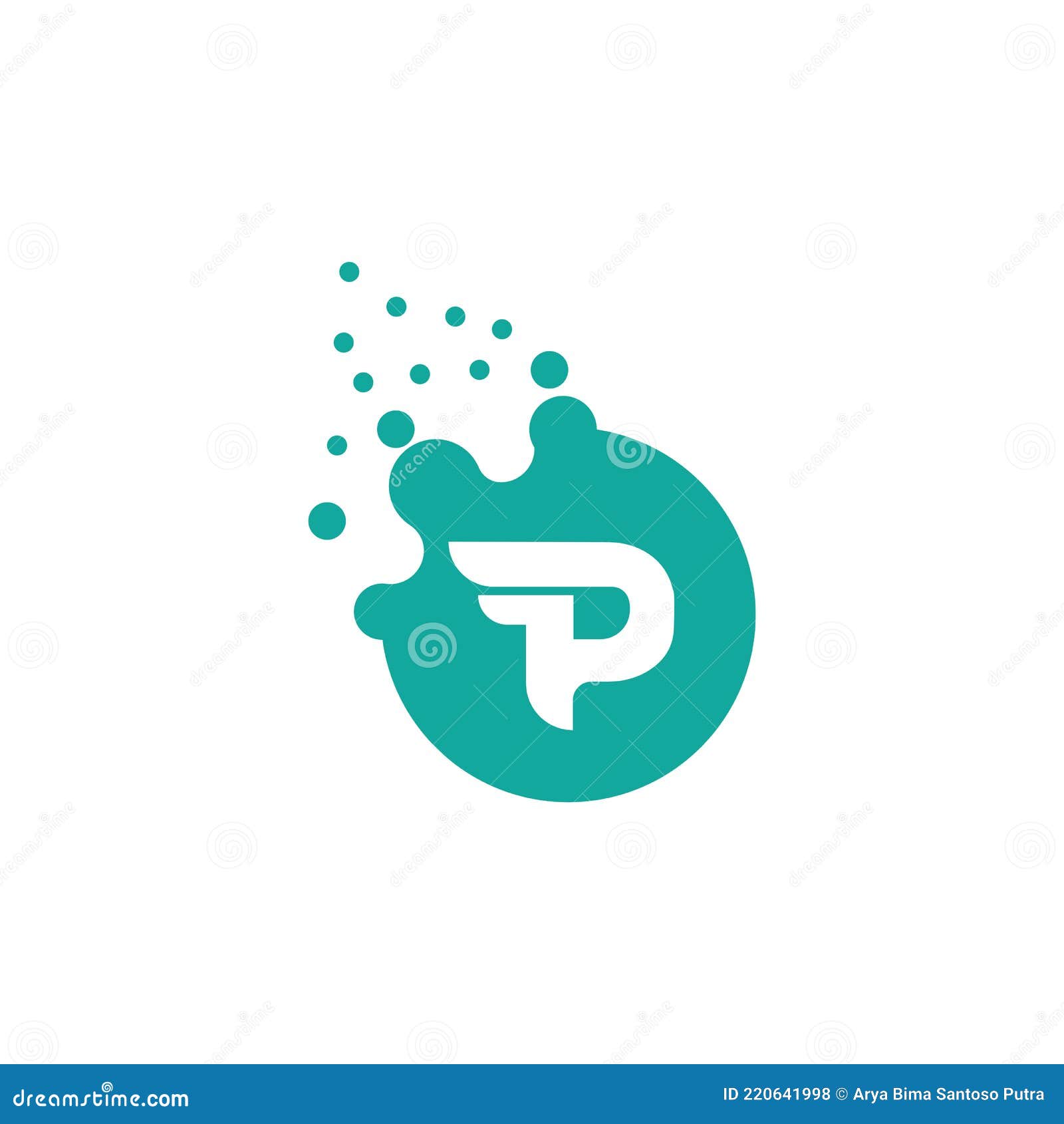 Simple P Letter Vector Logo Stock Illustration - Illustration of ...