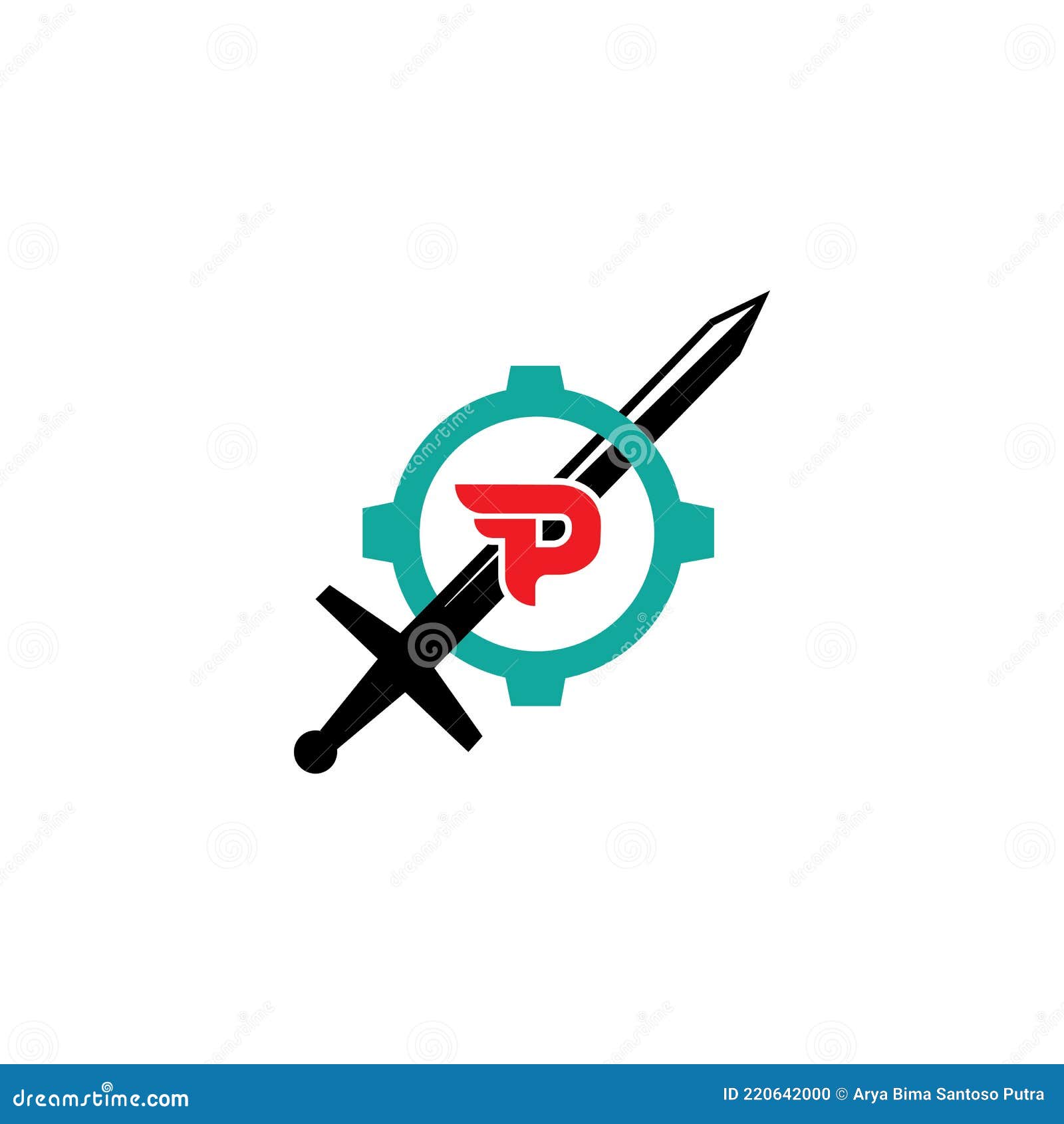 Simple P Letter Vector Logo Stock Illustration - Illustration of design ...