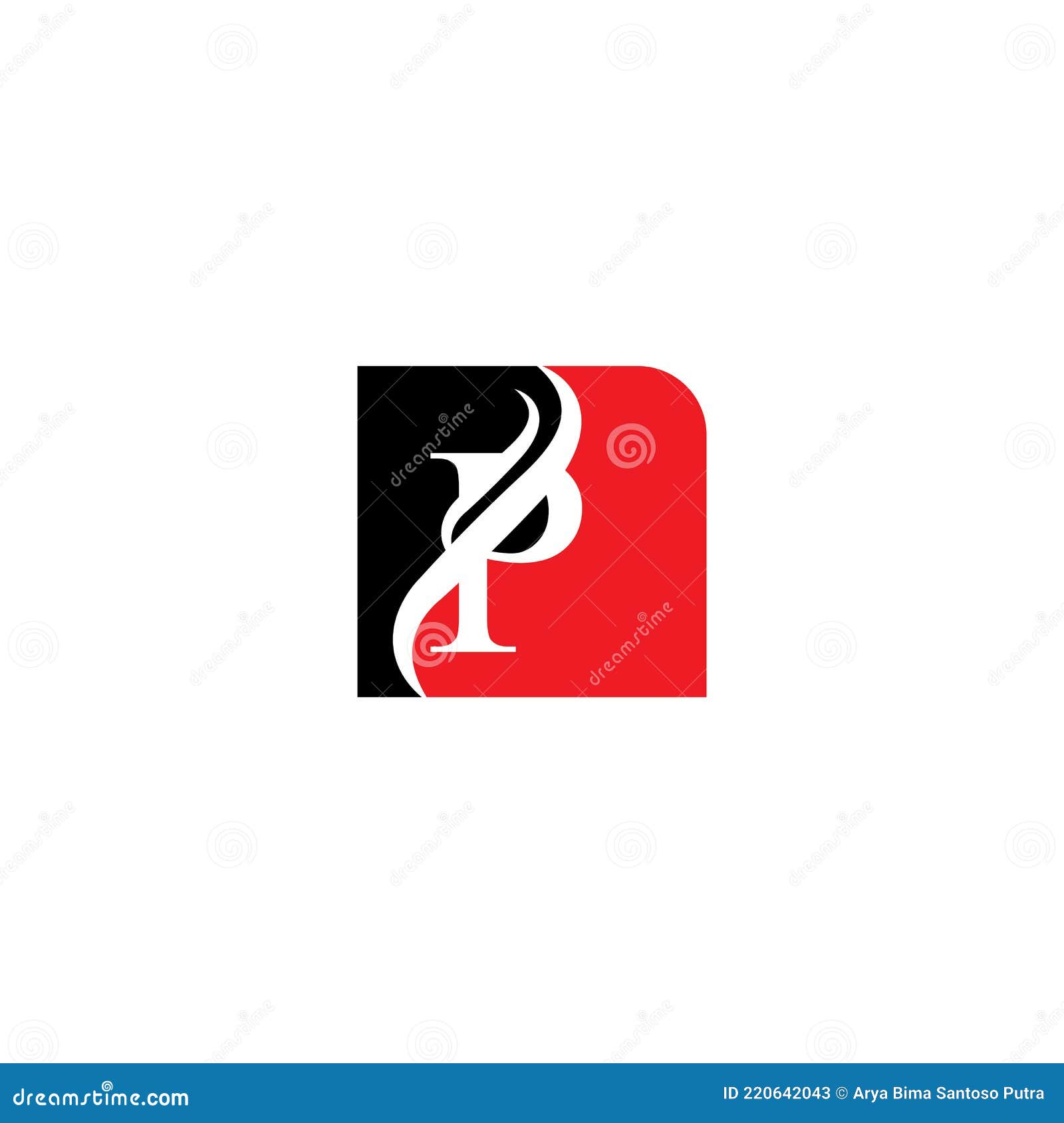 Simple P Letter Vector Logo Stock Illustration - Illustration of emblem ...