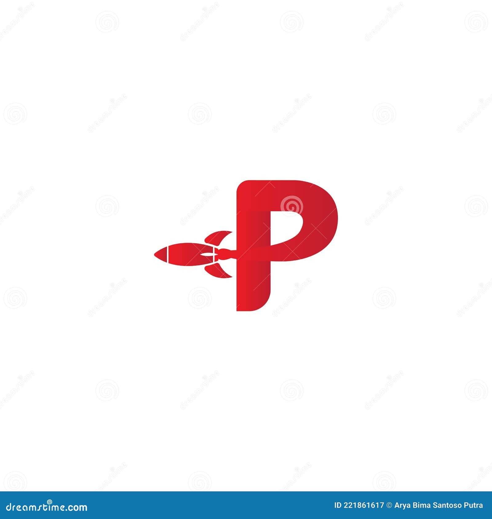 Simple P Letter Vector Logo Stock Illustration - Illustration of ...
