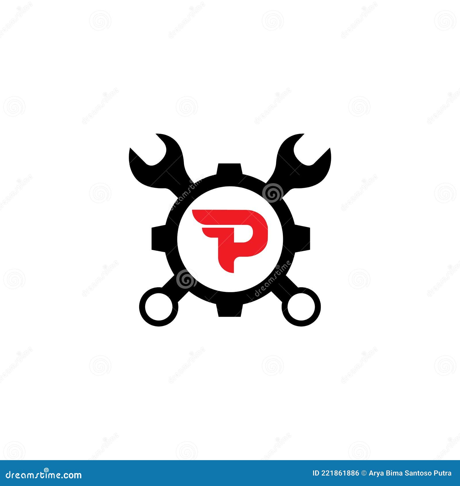 Simple P Letter Vector Logo Stock Illustration - Illustration of ...