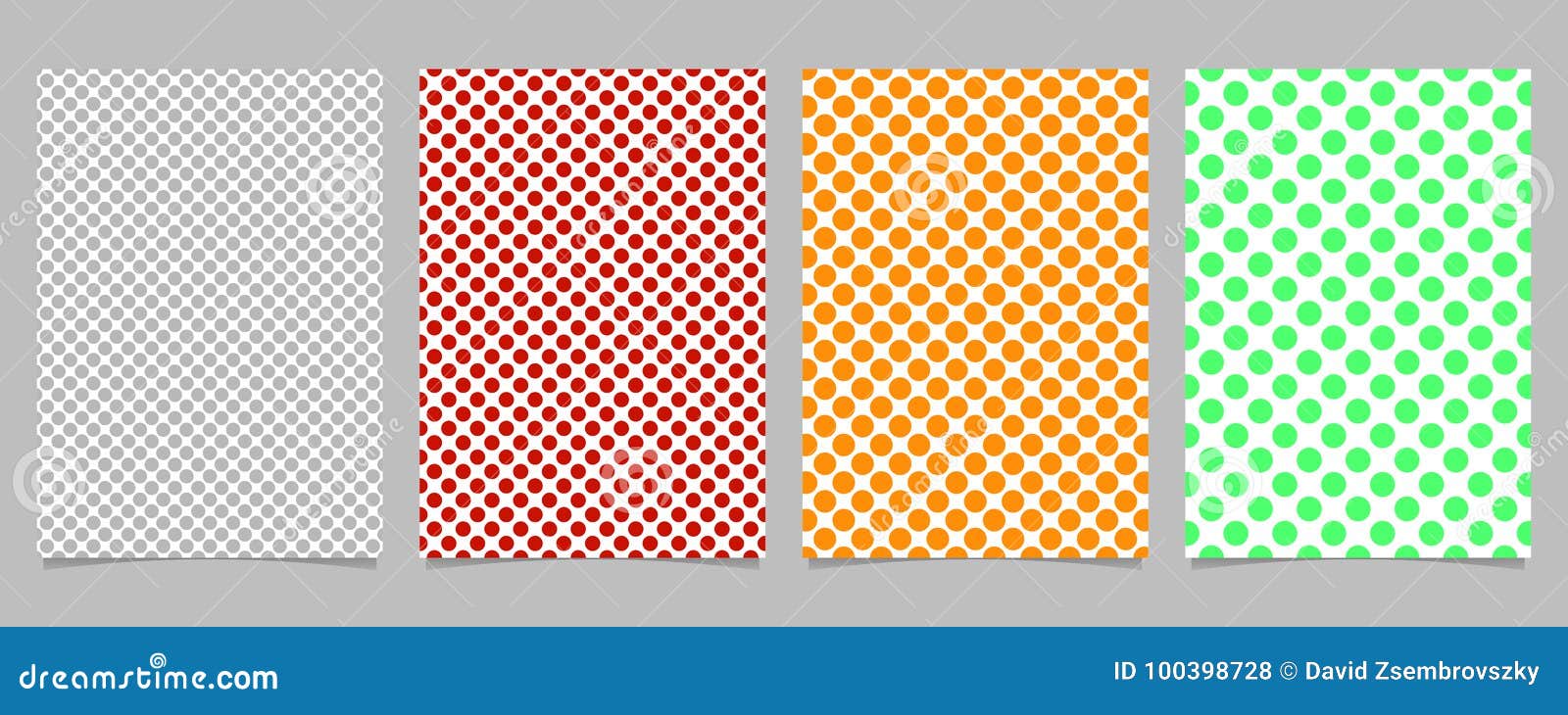 Simple Page Cover Background Template Set - Vector Brochure Design ...