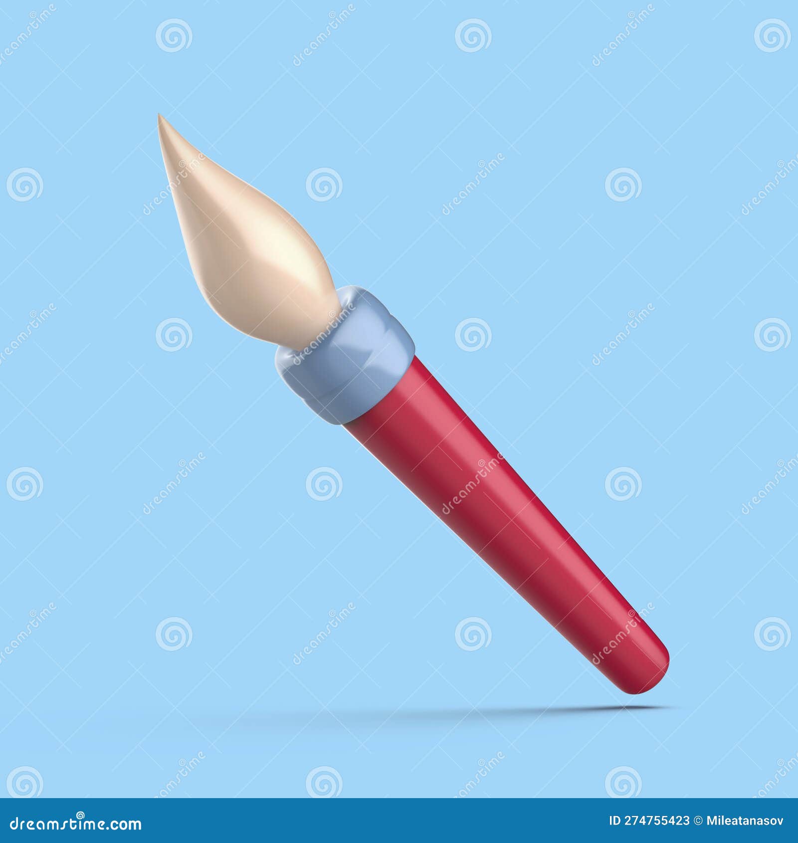 Simple paintbrush icon stock illustration. Illustration of draw - 274755423