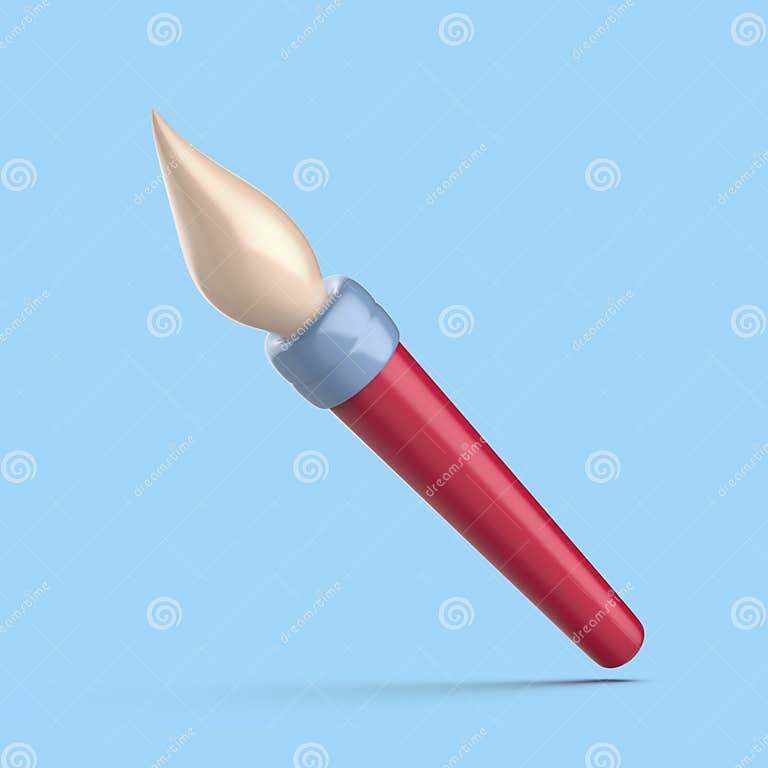 Simple paintbrush icon stock illustration. Illustration of draw - 274755423