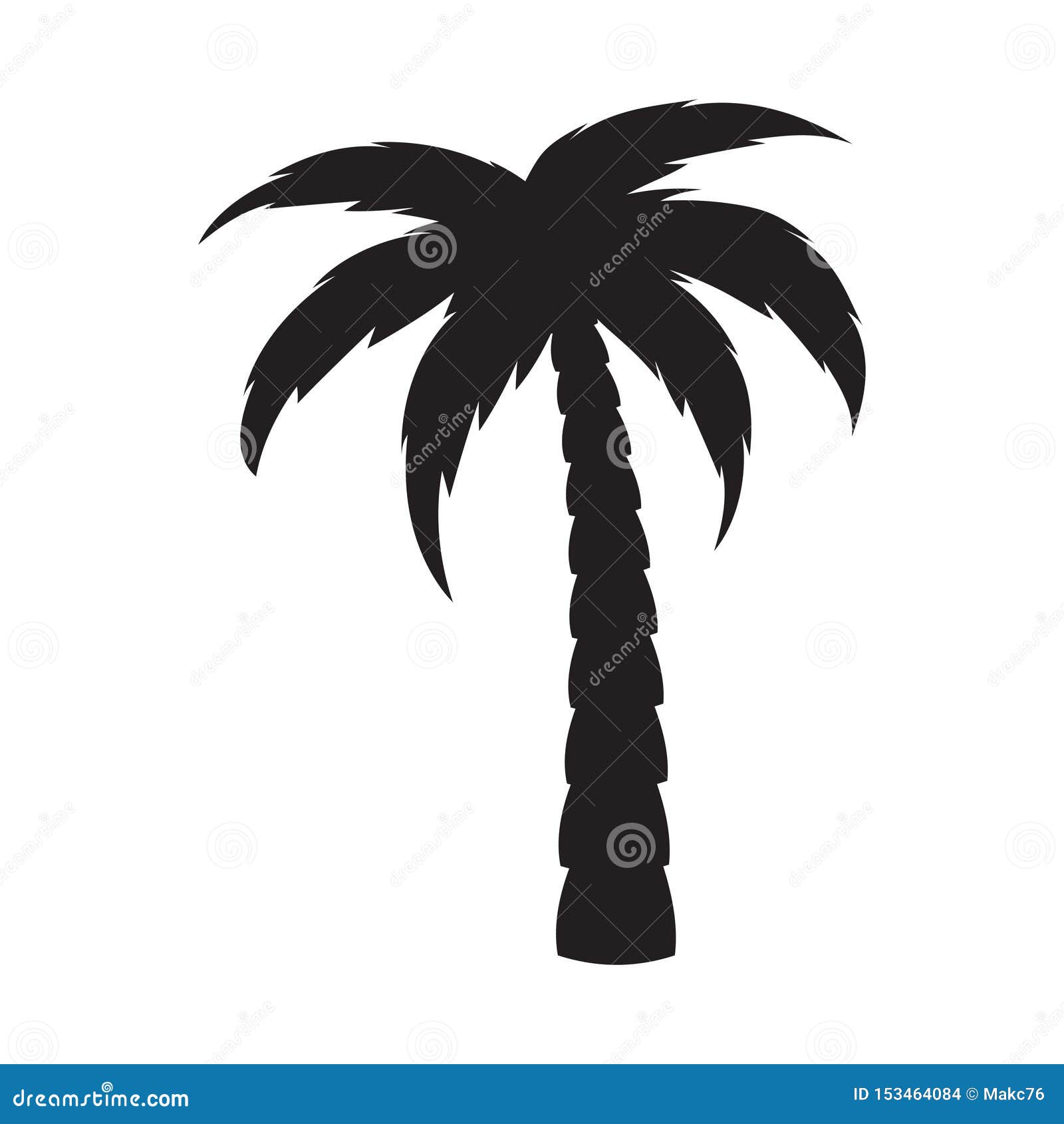 Simple Palm Tree Silhouette. Vector Stock Vector - Illustration of ... Simple Palm Tree Silhouette. Vector Stock Vector - Illustration of ...