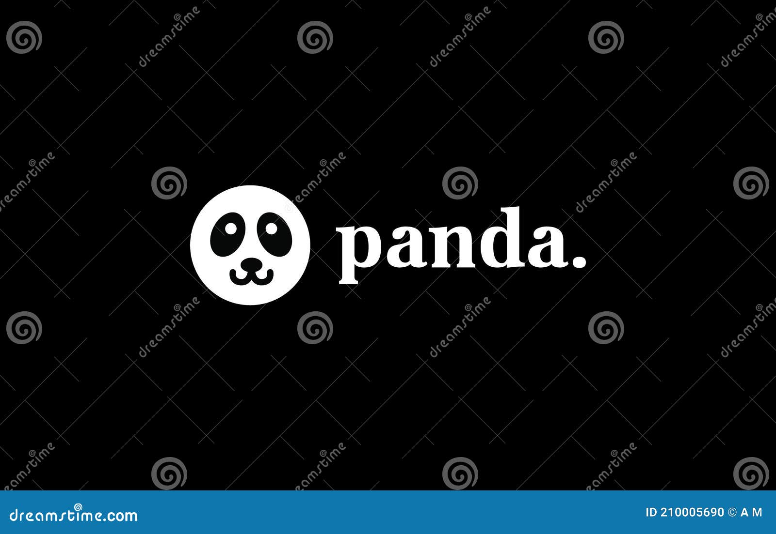 Simple Panda Logo Design, Panda Template Logo Stock Illustration ...