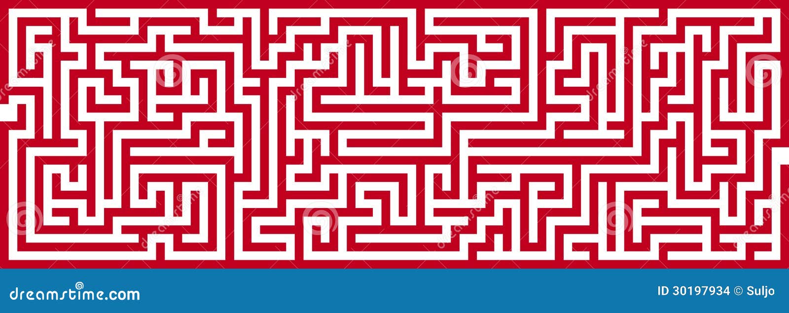 Simple Maze Cutout stock vector. Illustration of challenge - 30197934