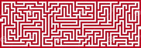 Simple Maze Cutout stock vector. Illustration of challenge - 30197934