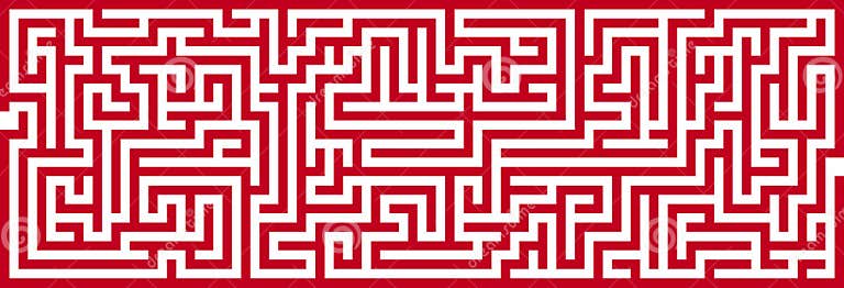 Simple Maze Cutout stock vector. Illustration of challenge - 30197934
