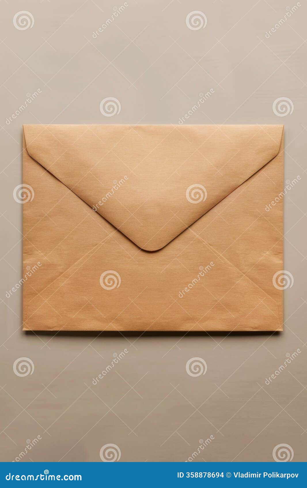 A Simple Paper Envelope with a Brown Paper Inside Stock Photo - Image ...