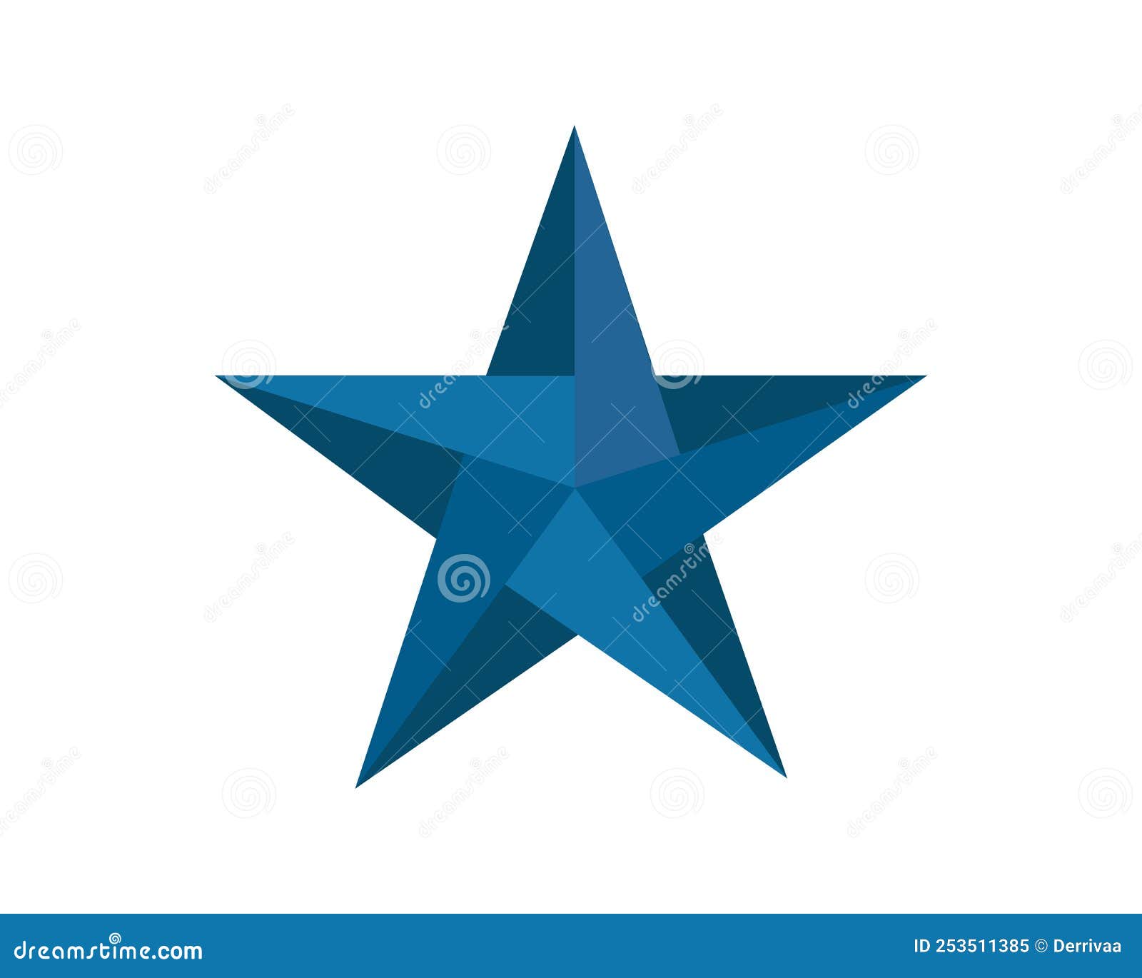 Simple Paper Star with Folded Effect Illustration Stock Vector ...
