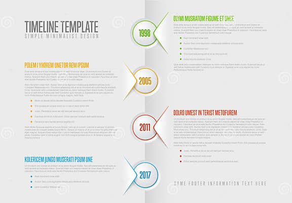 Simple paper timeline stock vector. Illustration of line - 96703184