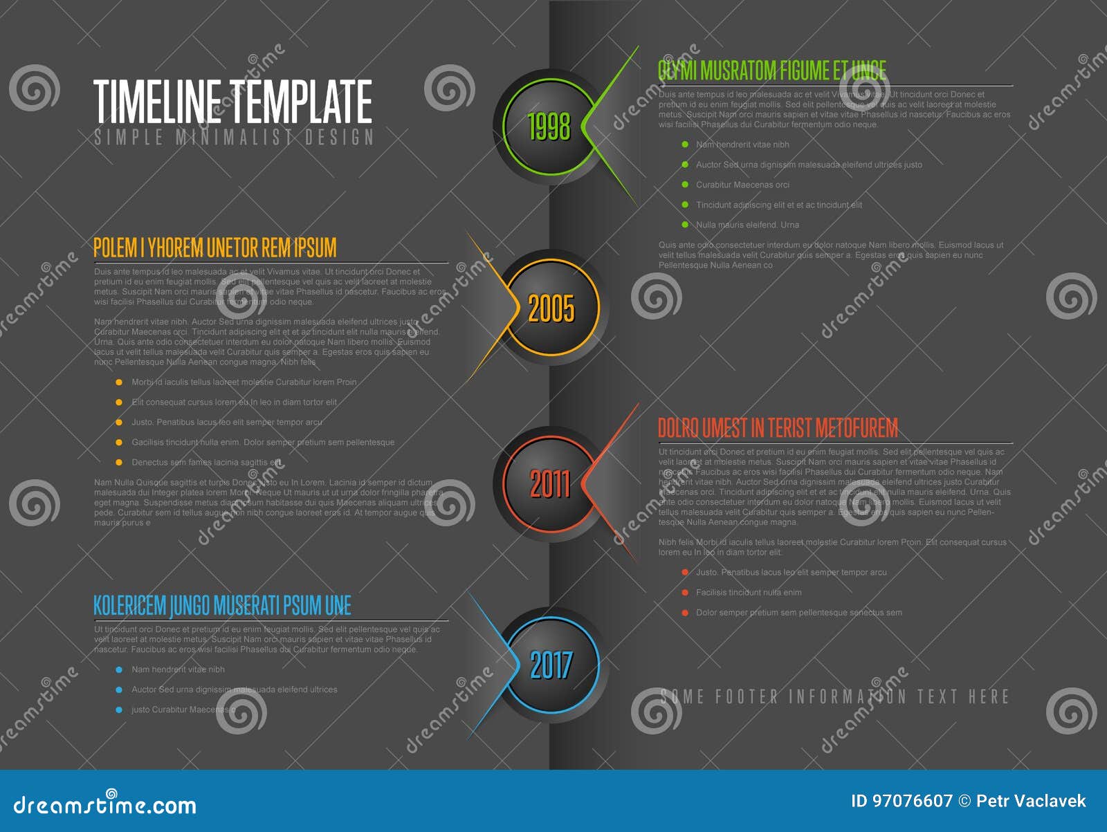 Paper Timeline Infographics Cartoon Vector | CartoonDealer.com #214584469