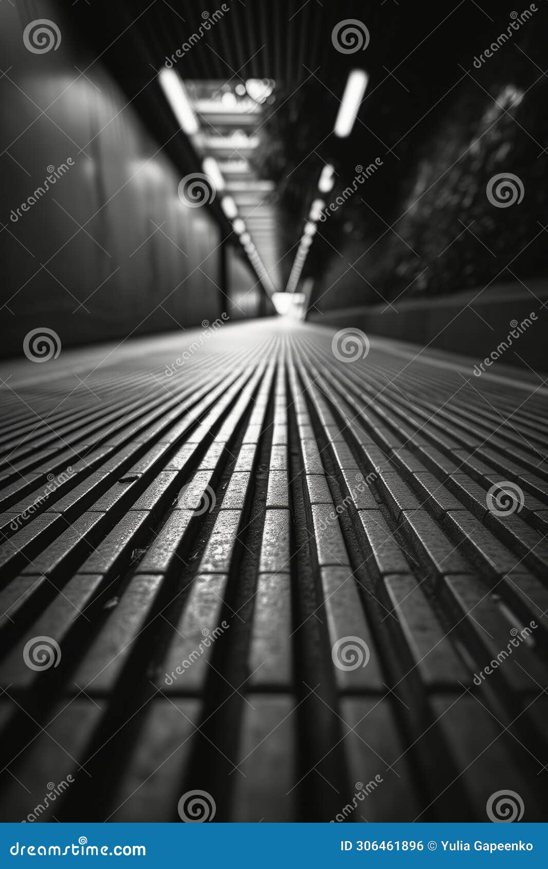Simple, Parallel Lines Converging into the Distance To Create Depth and ...