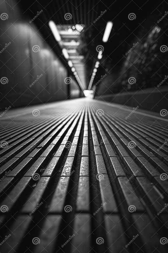 Simple, Parallel Lines Converging into the Distance To Create Depth and ...