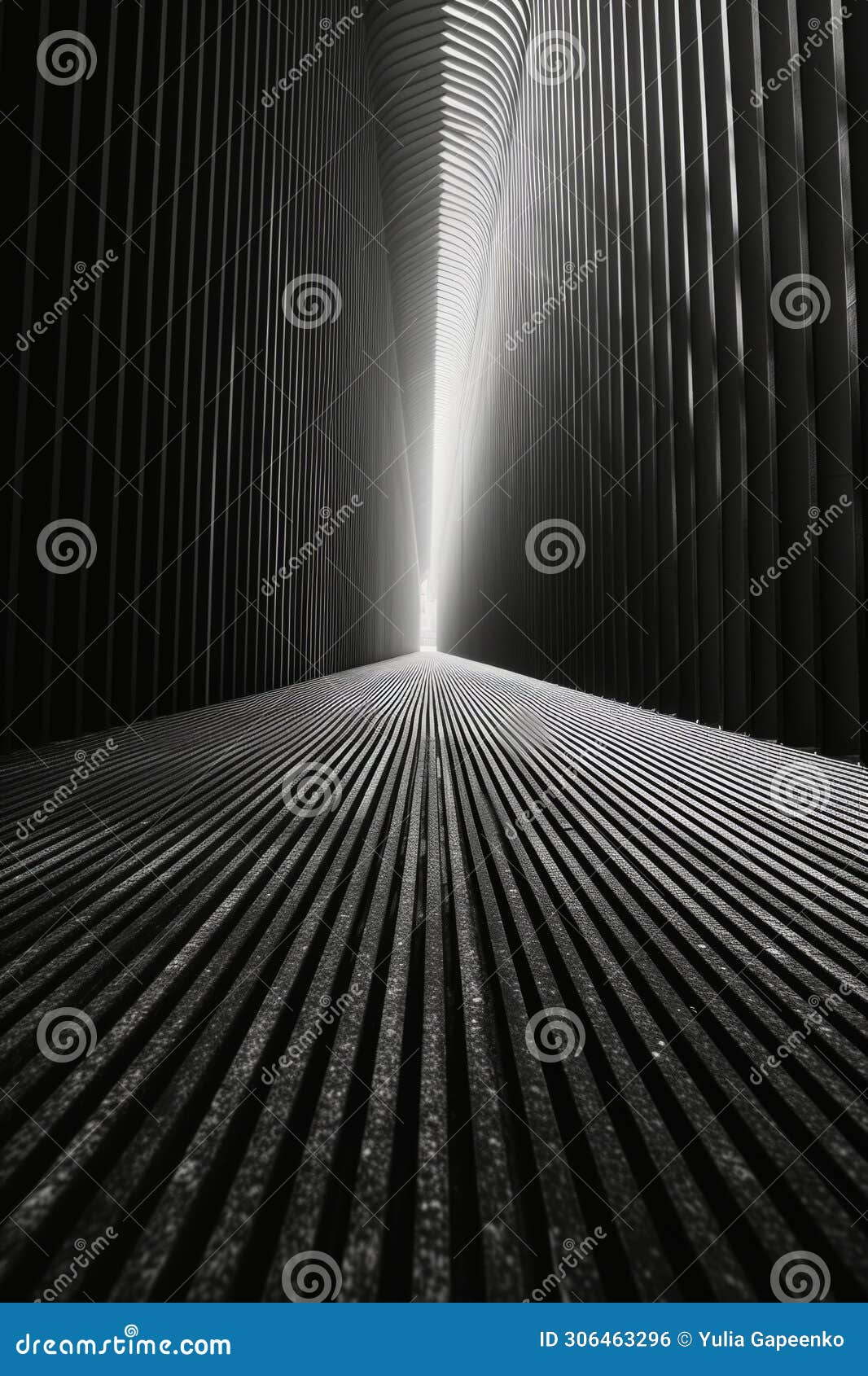 Simple, Parallel Lines Converging into the Distance To Create Depth and ...