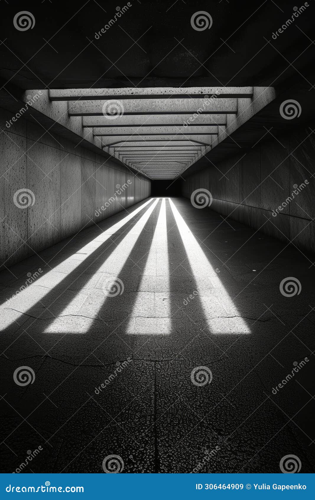 Simple, Parallel Lines Converging into the Distance To Create Depth and ...