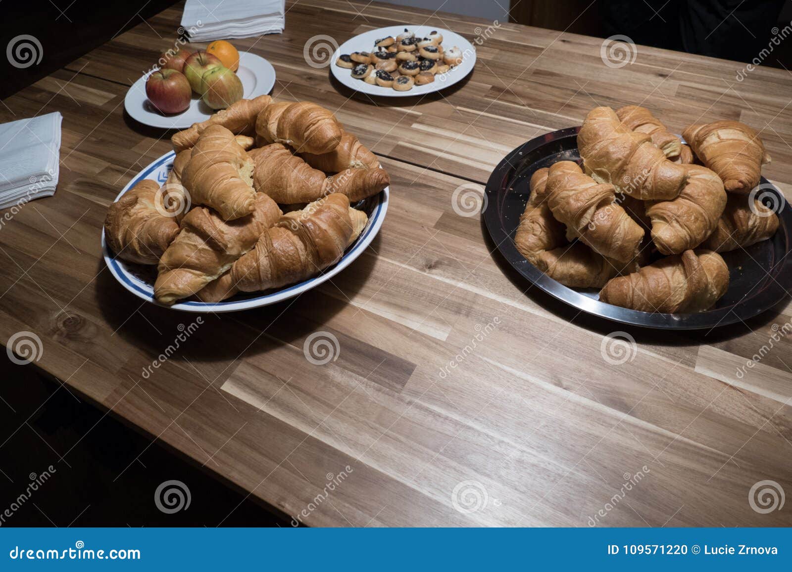 Simple Party Refreshment on a Wooden Table Stock Photo - Image of ...