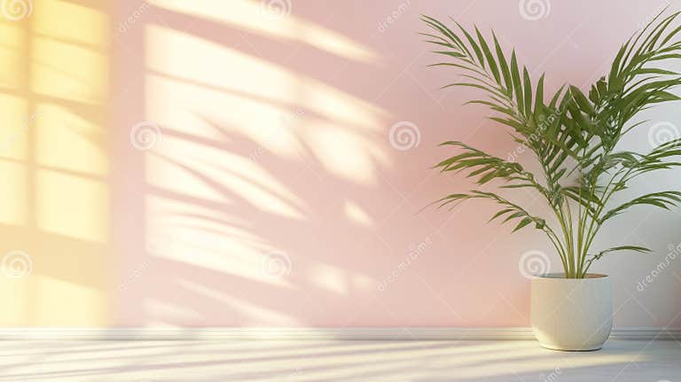 Simple Pastel Gradient Background Featuring an Elegant Vase and Flowers ...