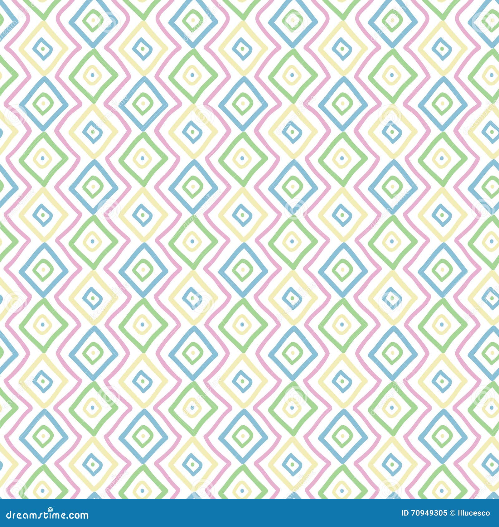 Simple Pastel Seamless Pattern Stock Vector - Illustration of hand ...