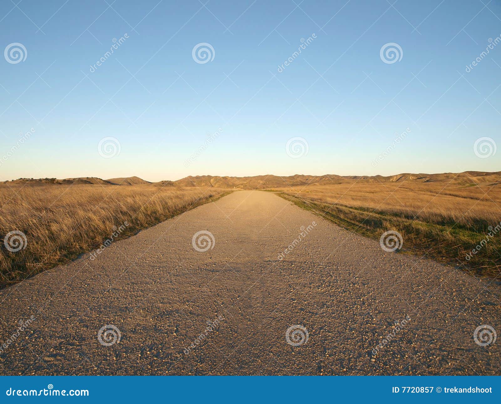 Simple Path stock image. Image of empty, land, rural, blue - 7720857