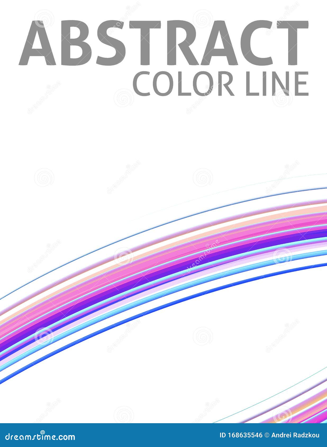 Simple Pattern with Abstract Striped Color Line. Minimal Vector ...