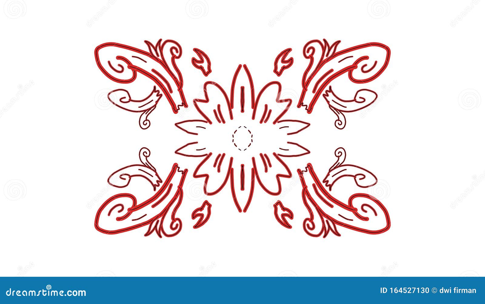 Simple Pattern of Batik Modern Stock Illustration - Illustration of ...