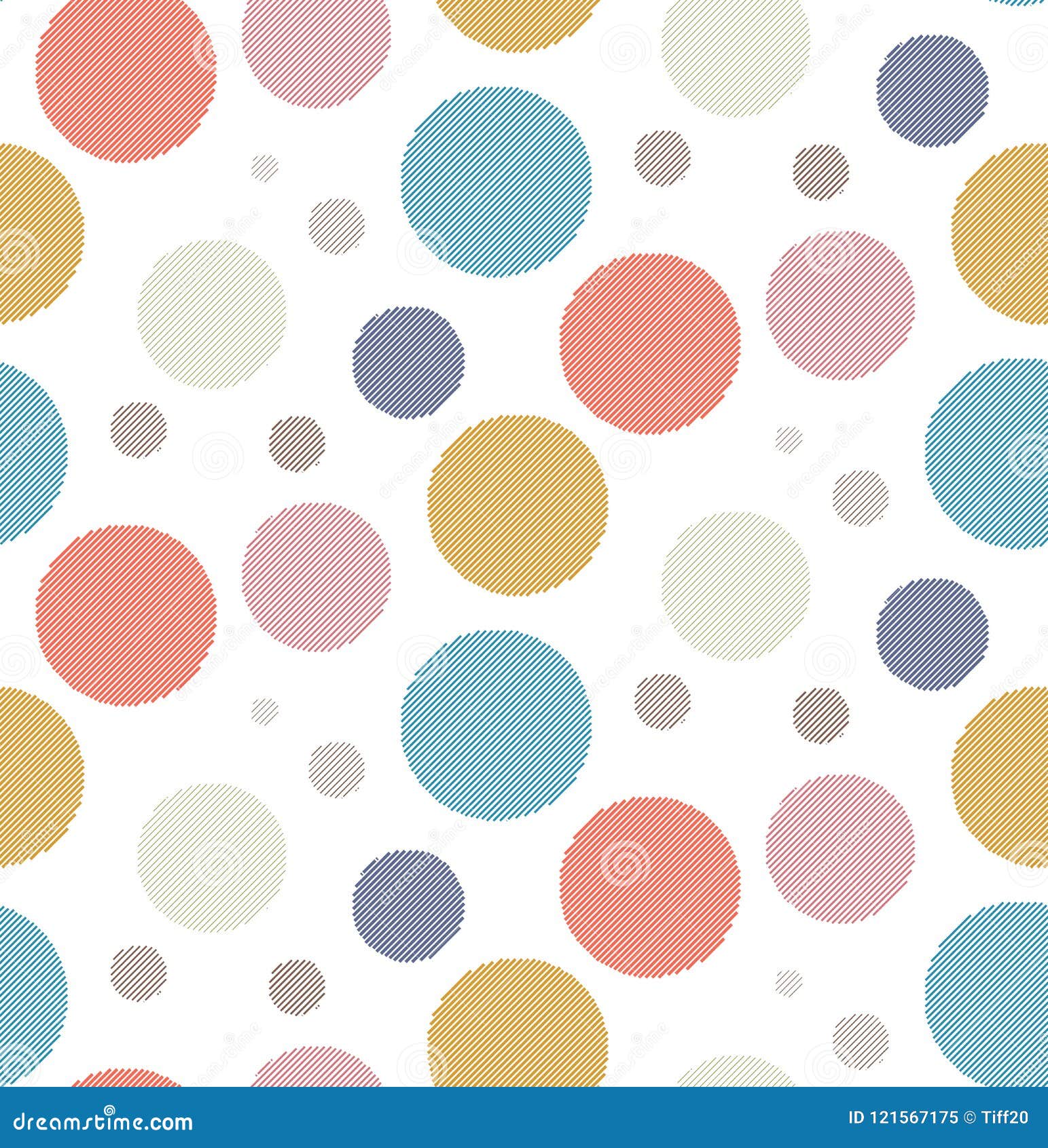 Simple Pattern with Circles Stock Vector - Illustration of drawing ...