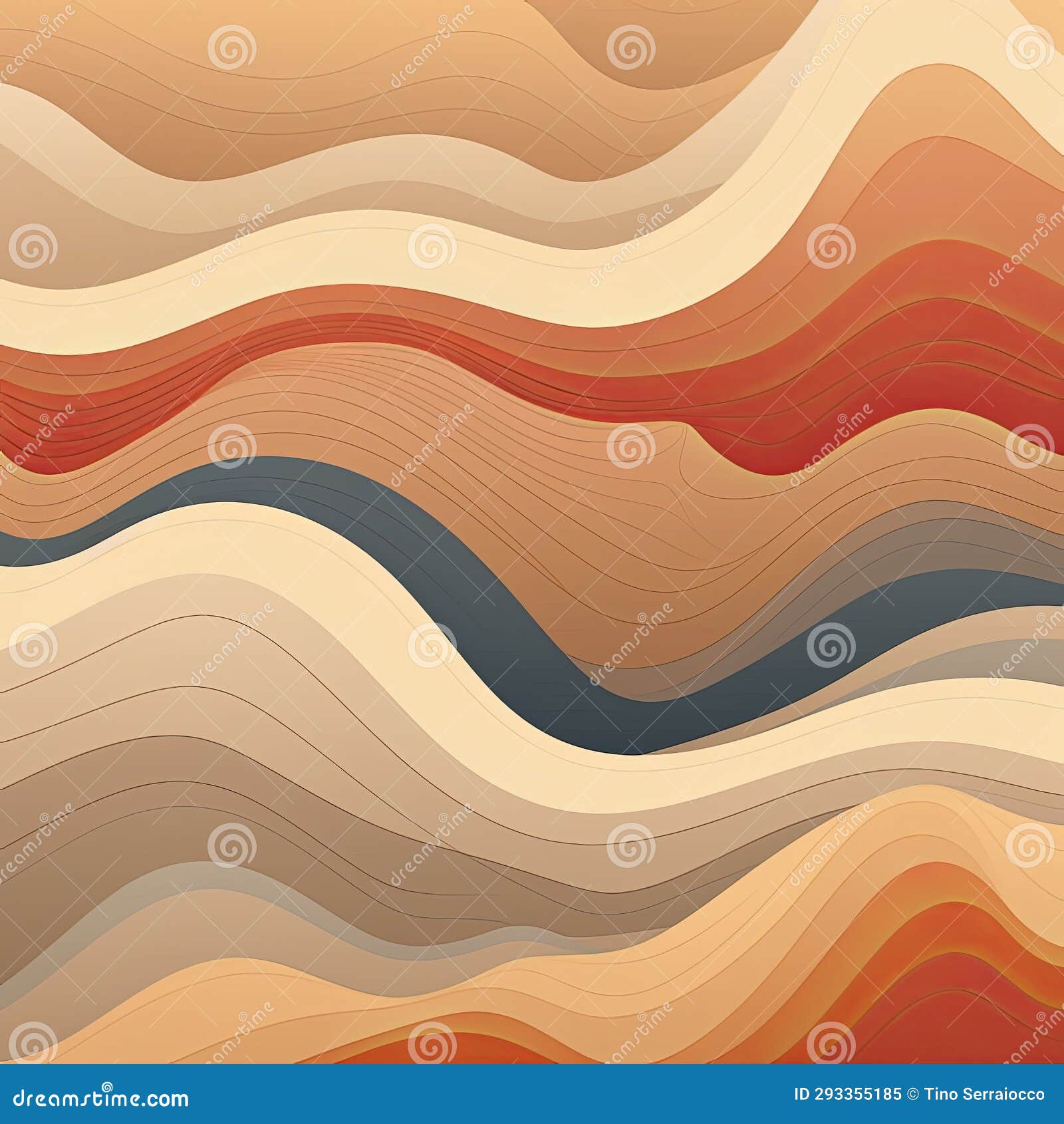 Simple Pattern Design for Topography Desert , Generated by AI Stock ...