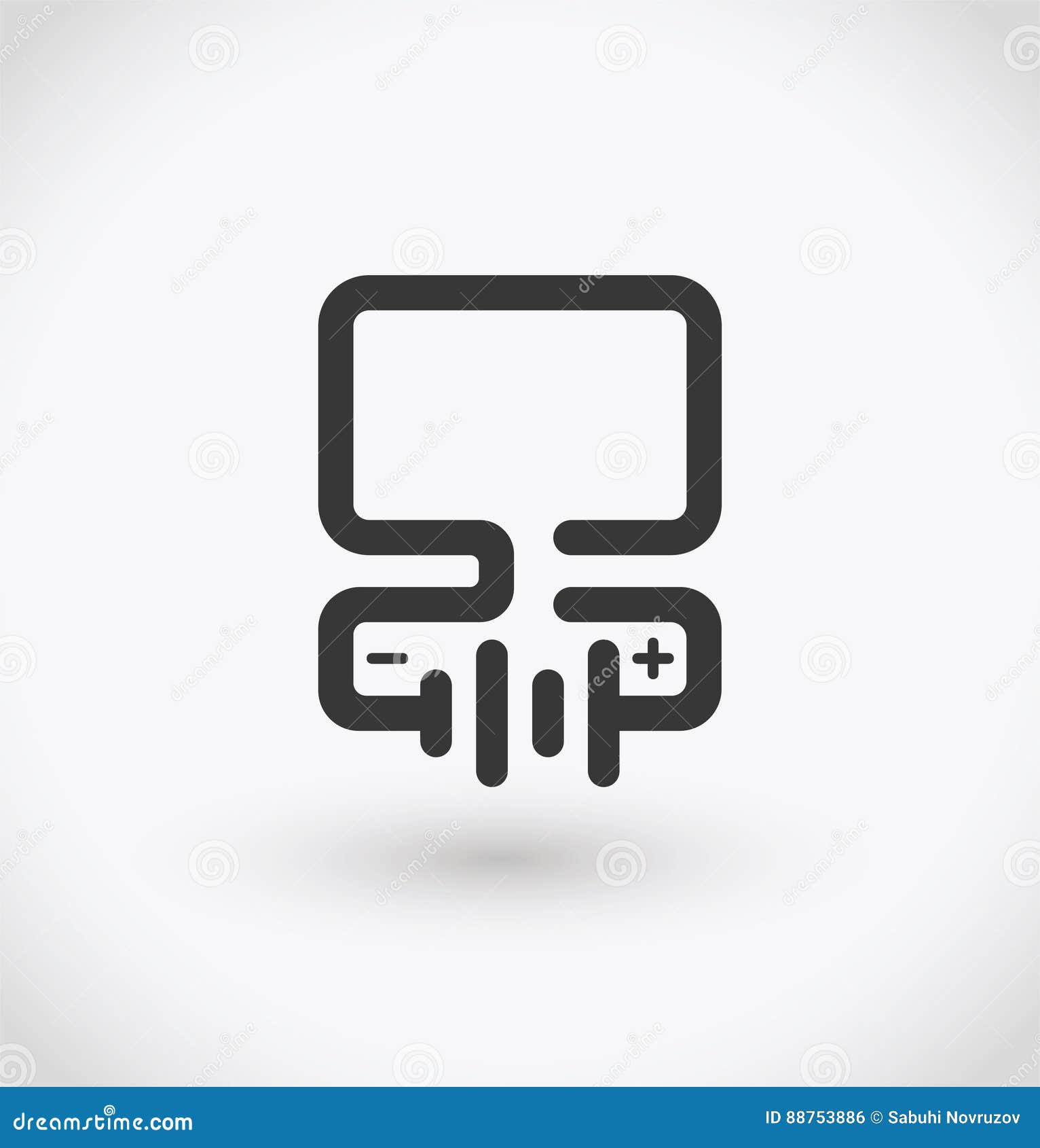 Simple PC Power Icon on White Background. Simple PC Power Vector. EPS10 ...