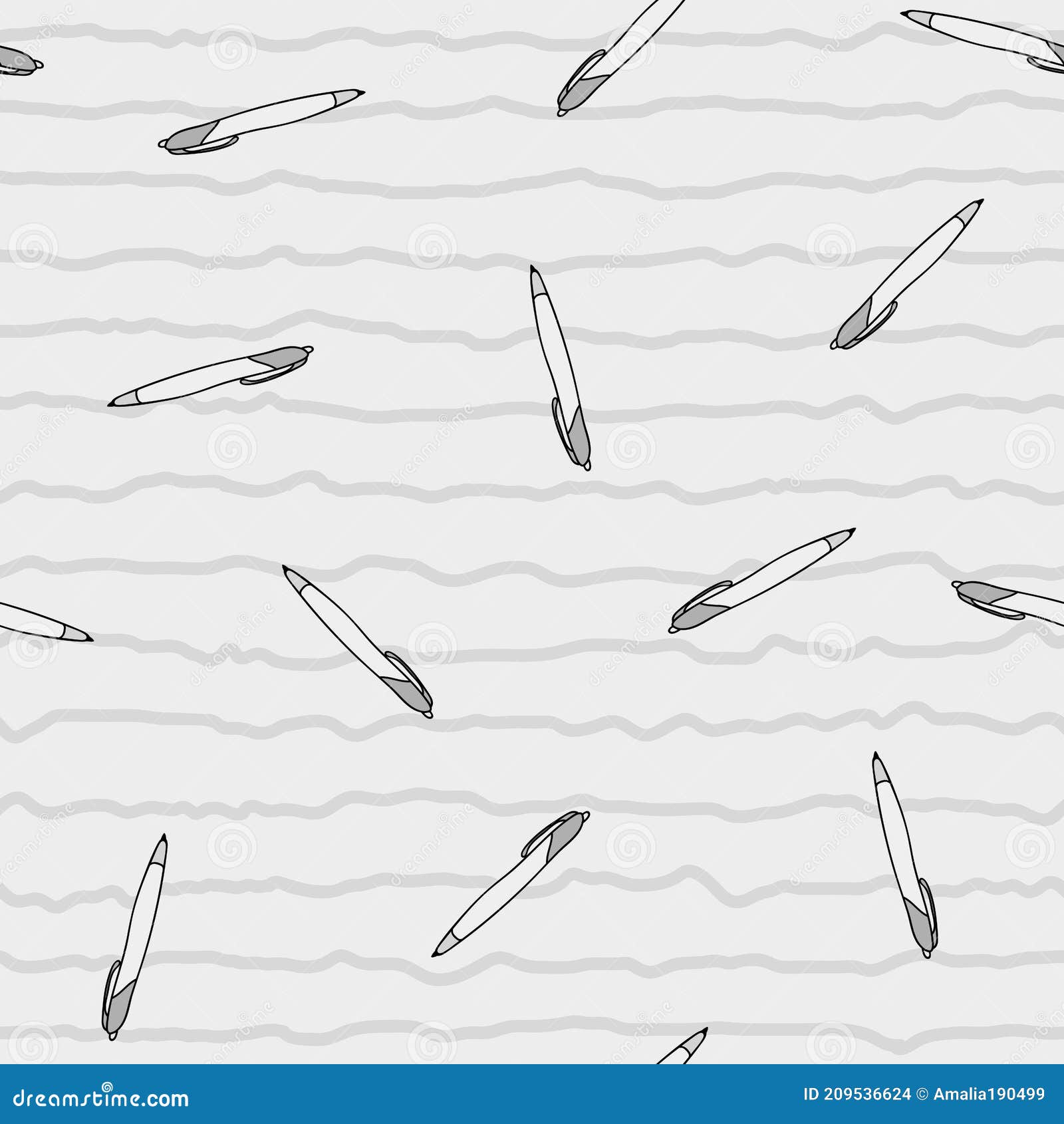 Simple Pen and Paper Line Repeat Pattern Design Stock Vector ...