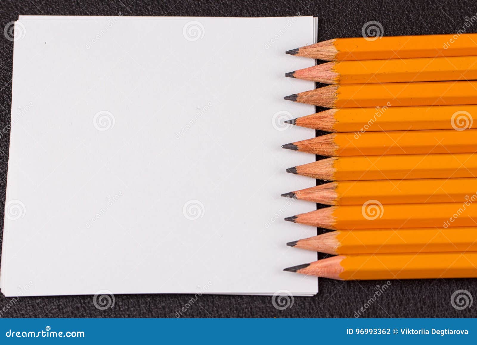 Simple Pencils, a Blank Sheet Stock Photo - Image of inspiration, empty ...