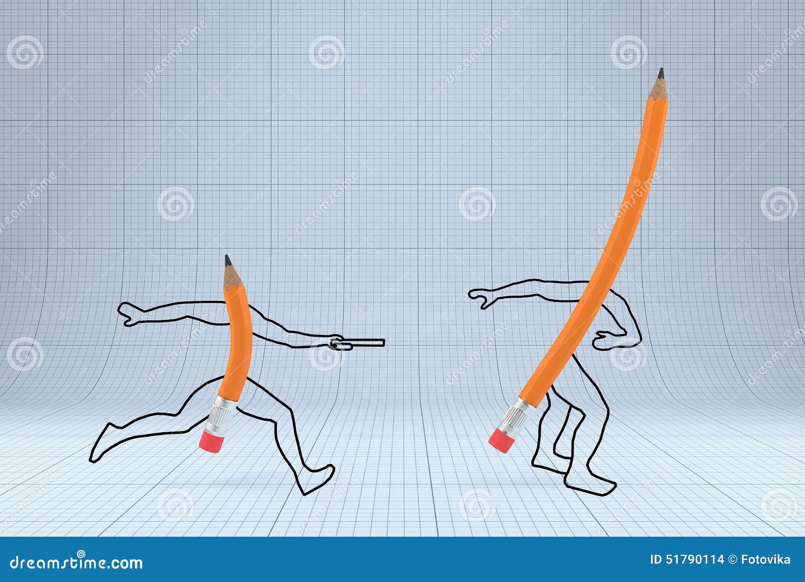 Simple pencils stock illustration. Illustration of generation - 51790114