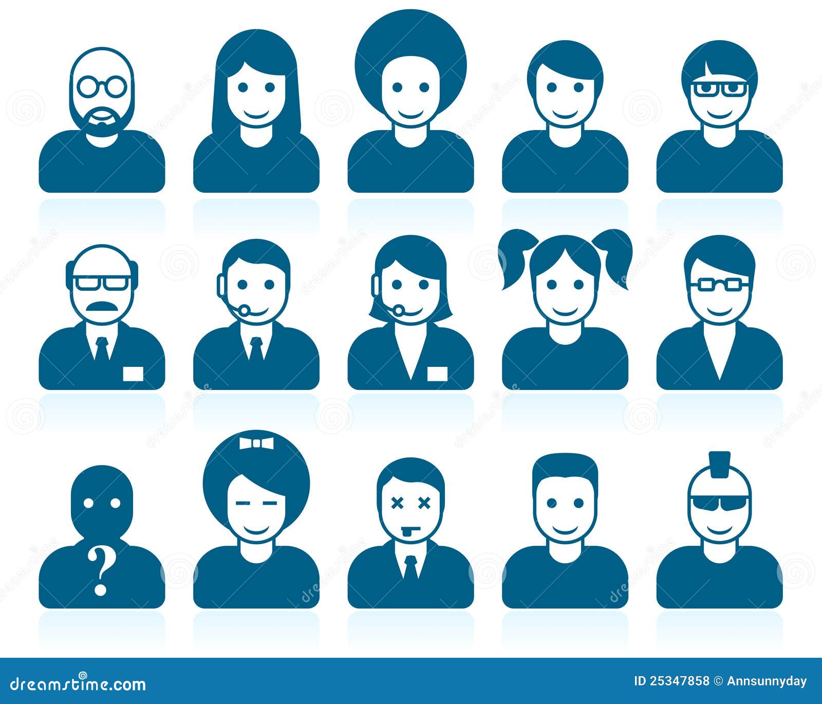 Simple people avatars stock vector. Illustration of profile - 25347858