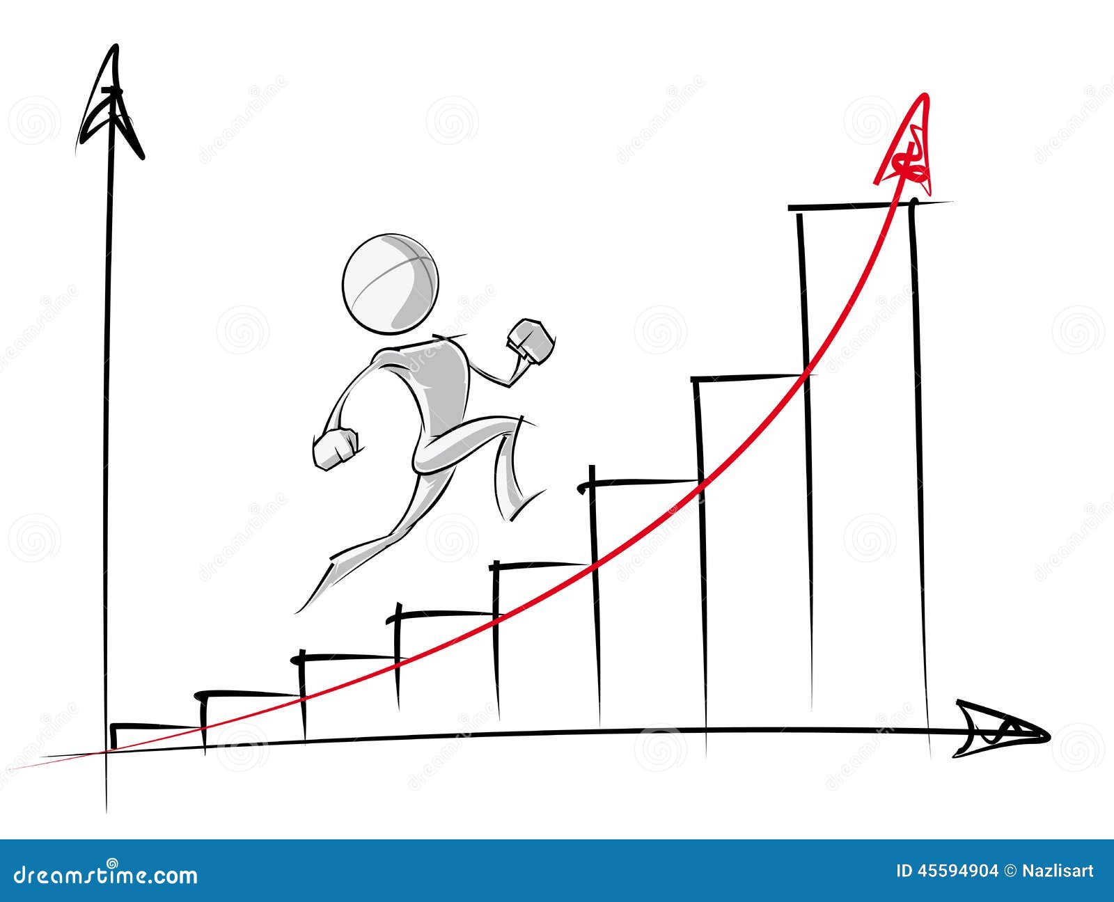 Simple People - Exponential Growth Chart Stock Vector - Illustration of ... Simple People - Exponential Growth Chart Stock Vector - Illustration of ...