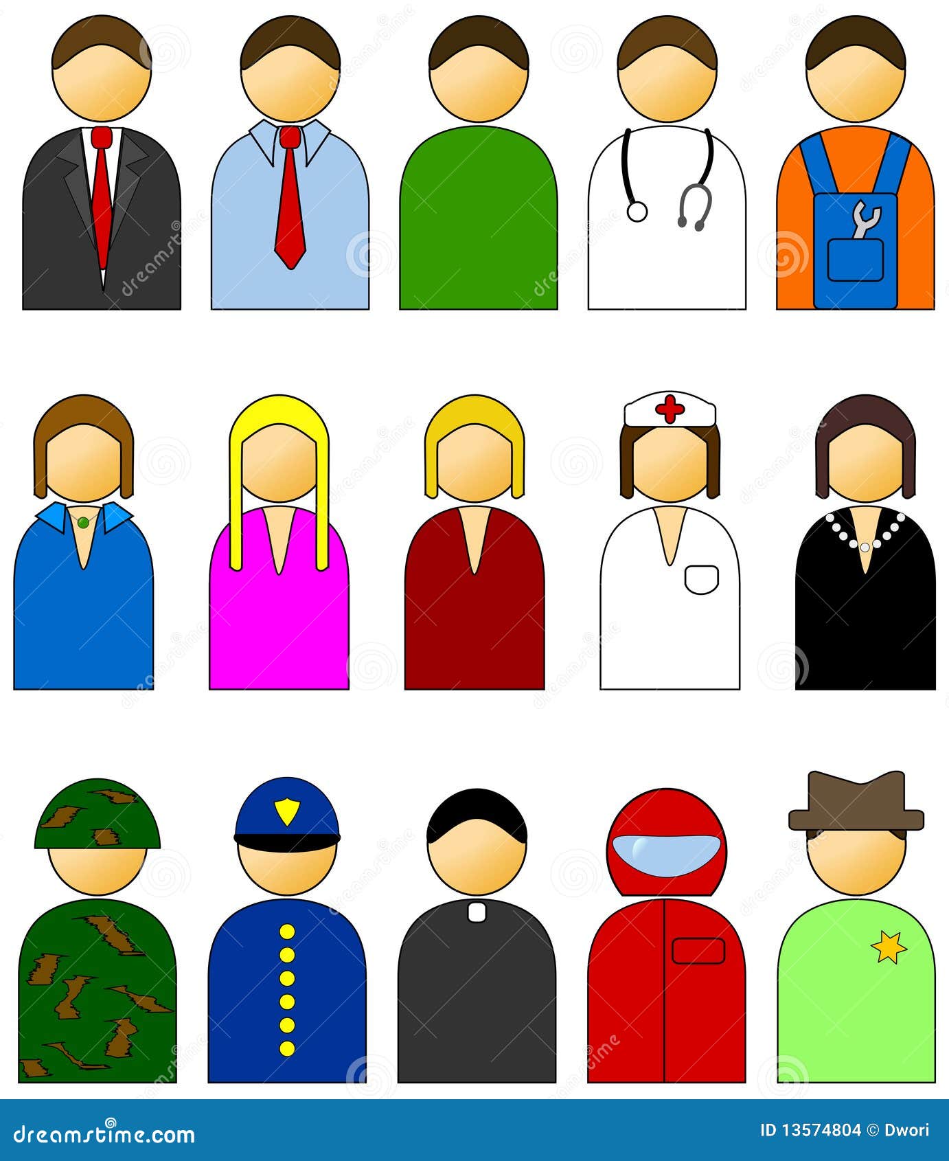 Simple people vector icons stock vector. Illustration of businessman ...