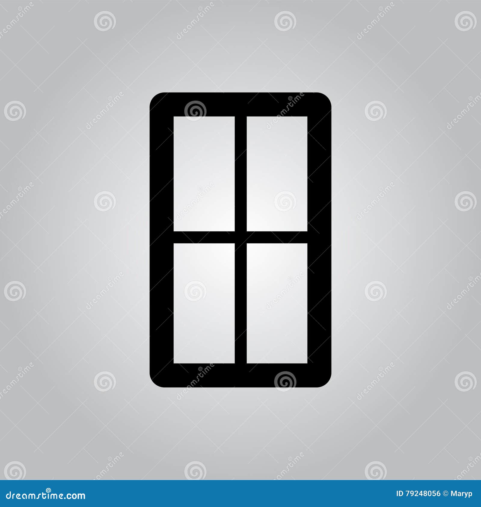 Window Icon Set Symbol In Outline Flat Style. Windows Outline ...