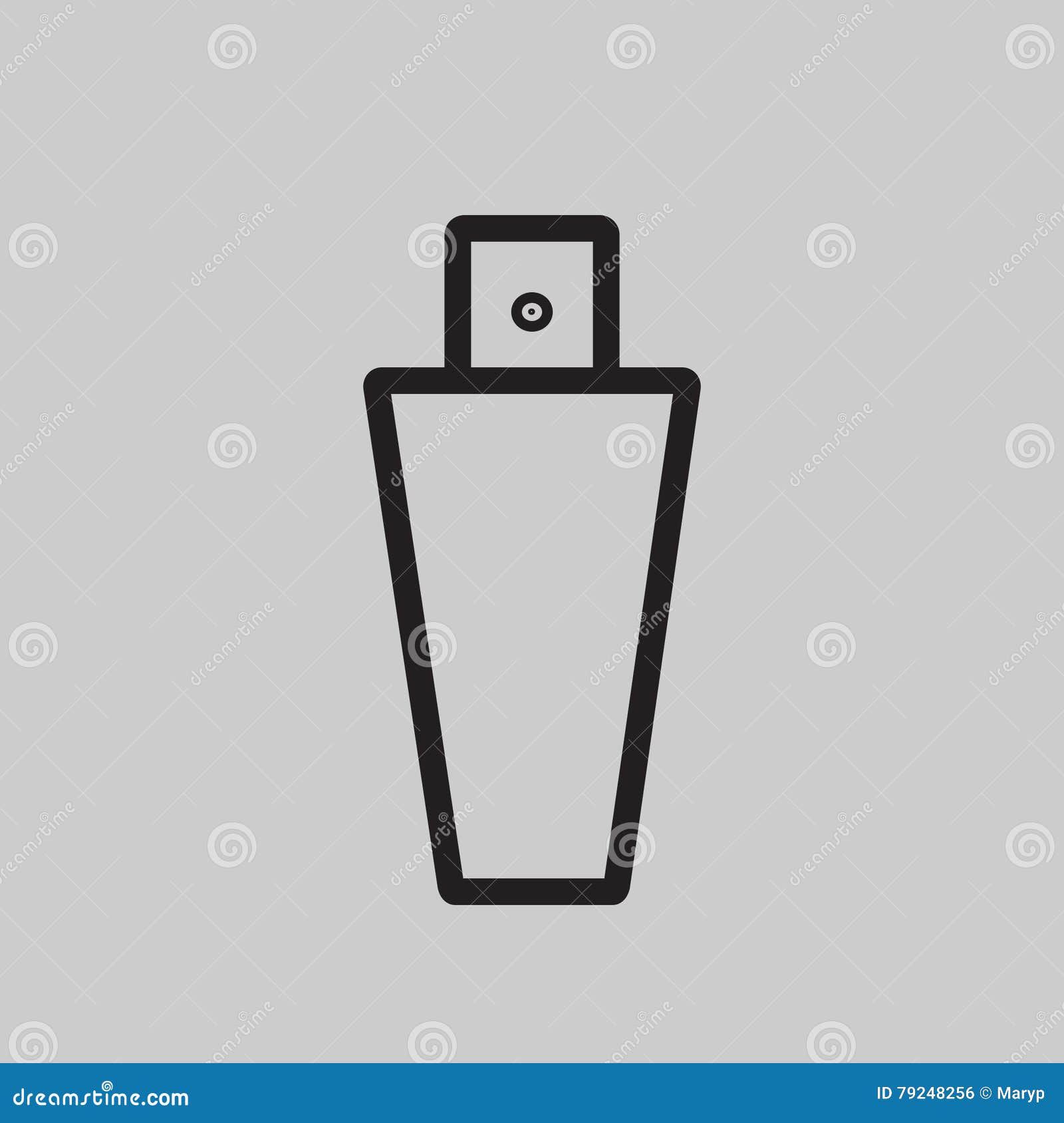 Simple perfume icon stock vector. Illustration of spray - 79248256