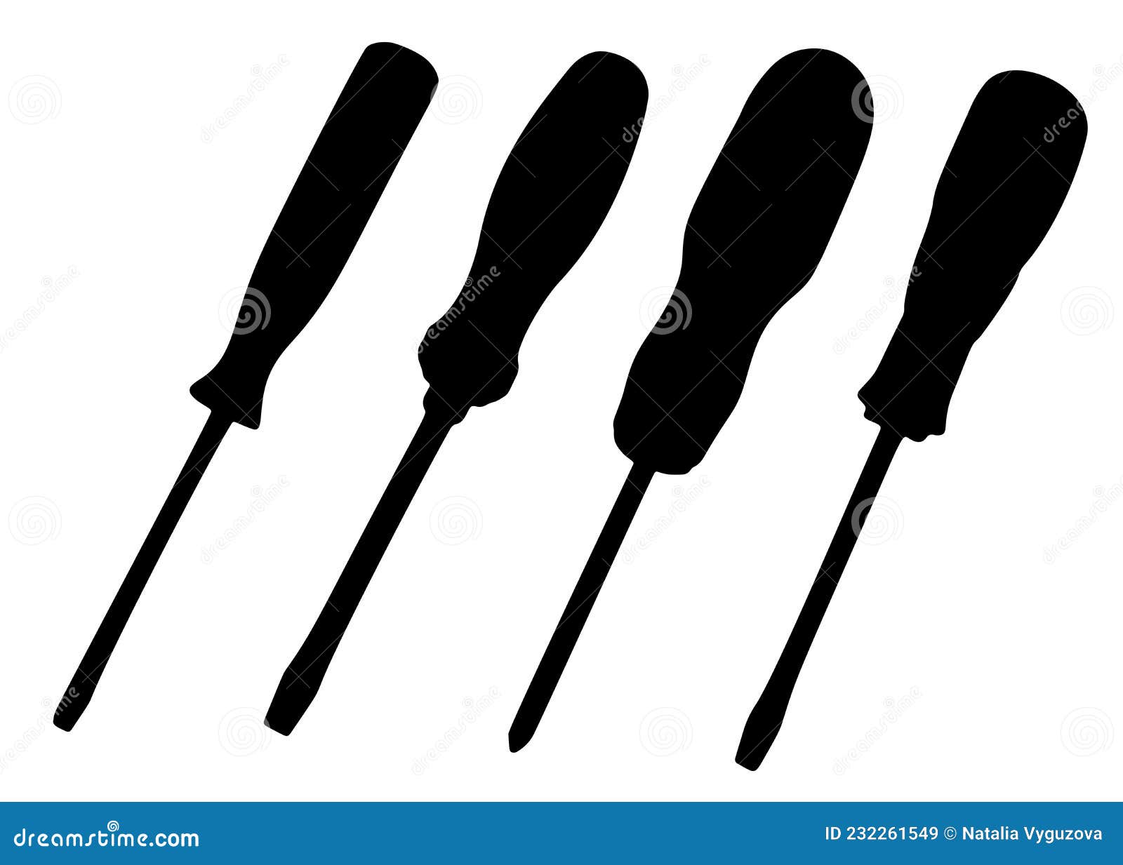 Simple and Phillips Screwdrivers. Stock Vector - Illustration of ...