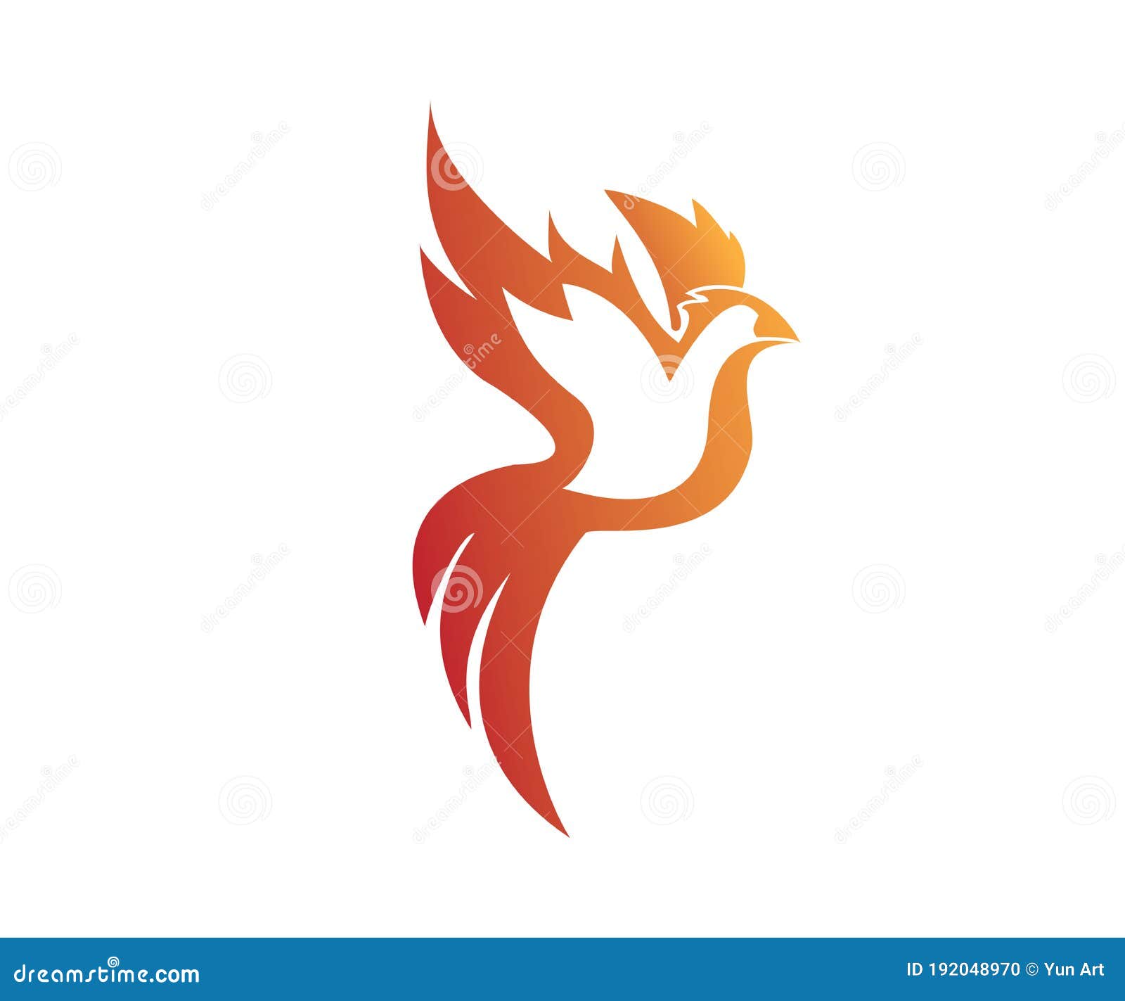 Simple Phoenix Logo Vector Design Stock Vector - Illustration of white ...