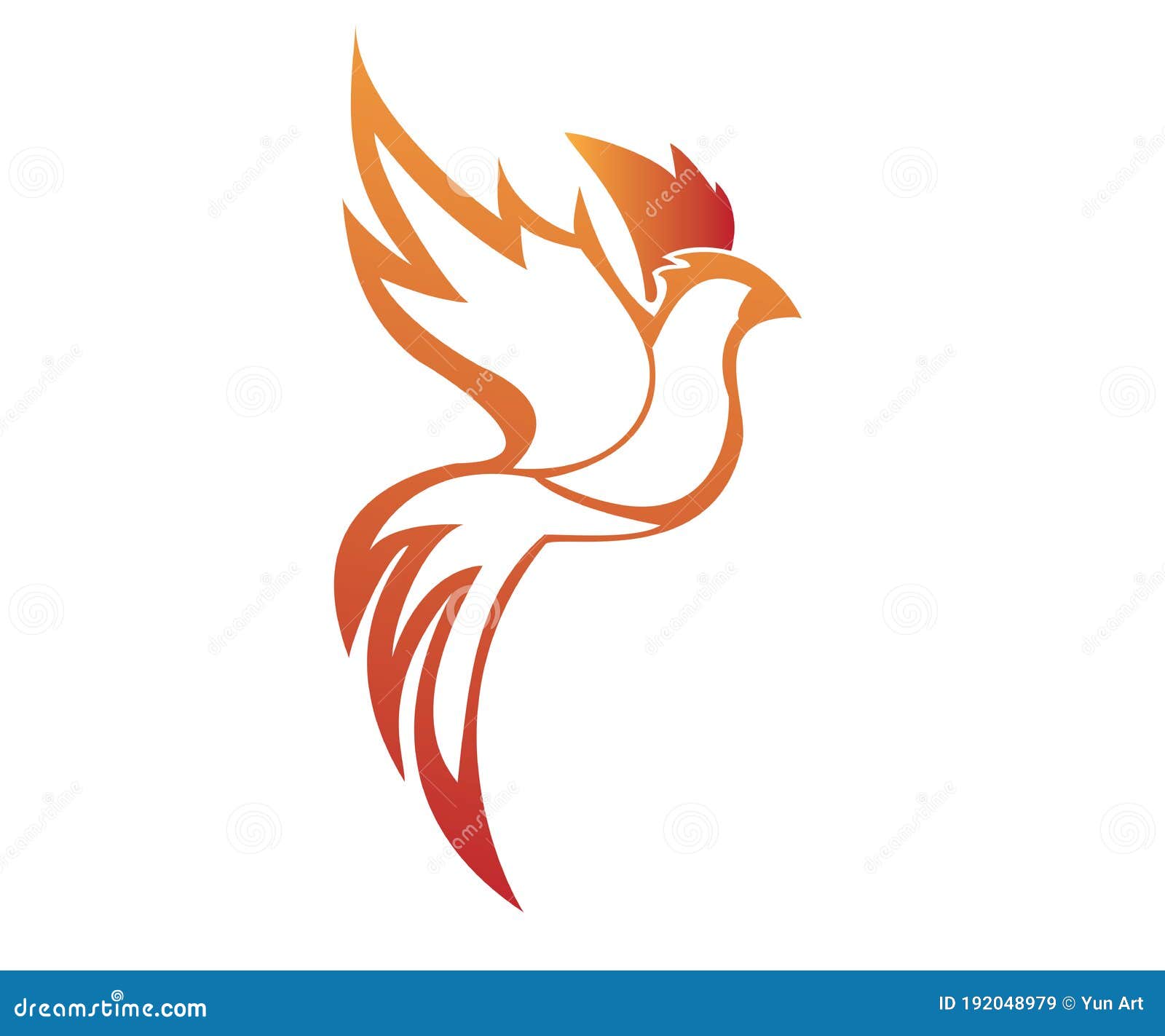Simple Phoenix Logo Vector Design Stock Vector - Illustration of emblem ...