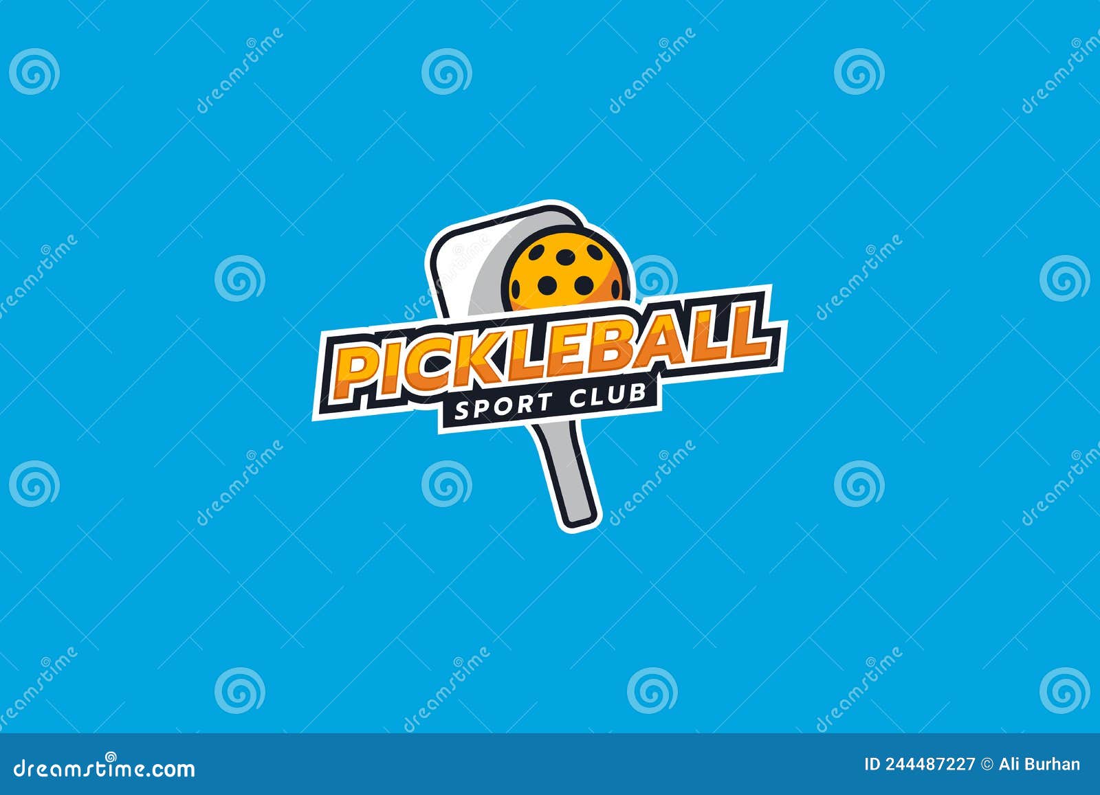 Simple Pickleball Club Logo Which Looks Attractive and Dynamic Stock ...