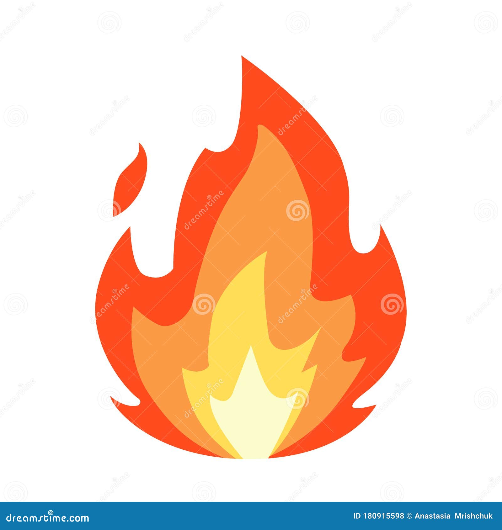 Simple Picture of Fire. Vector Illustration Stock Illustration ...
