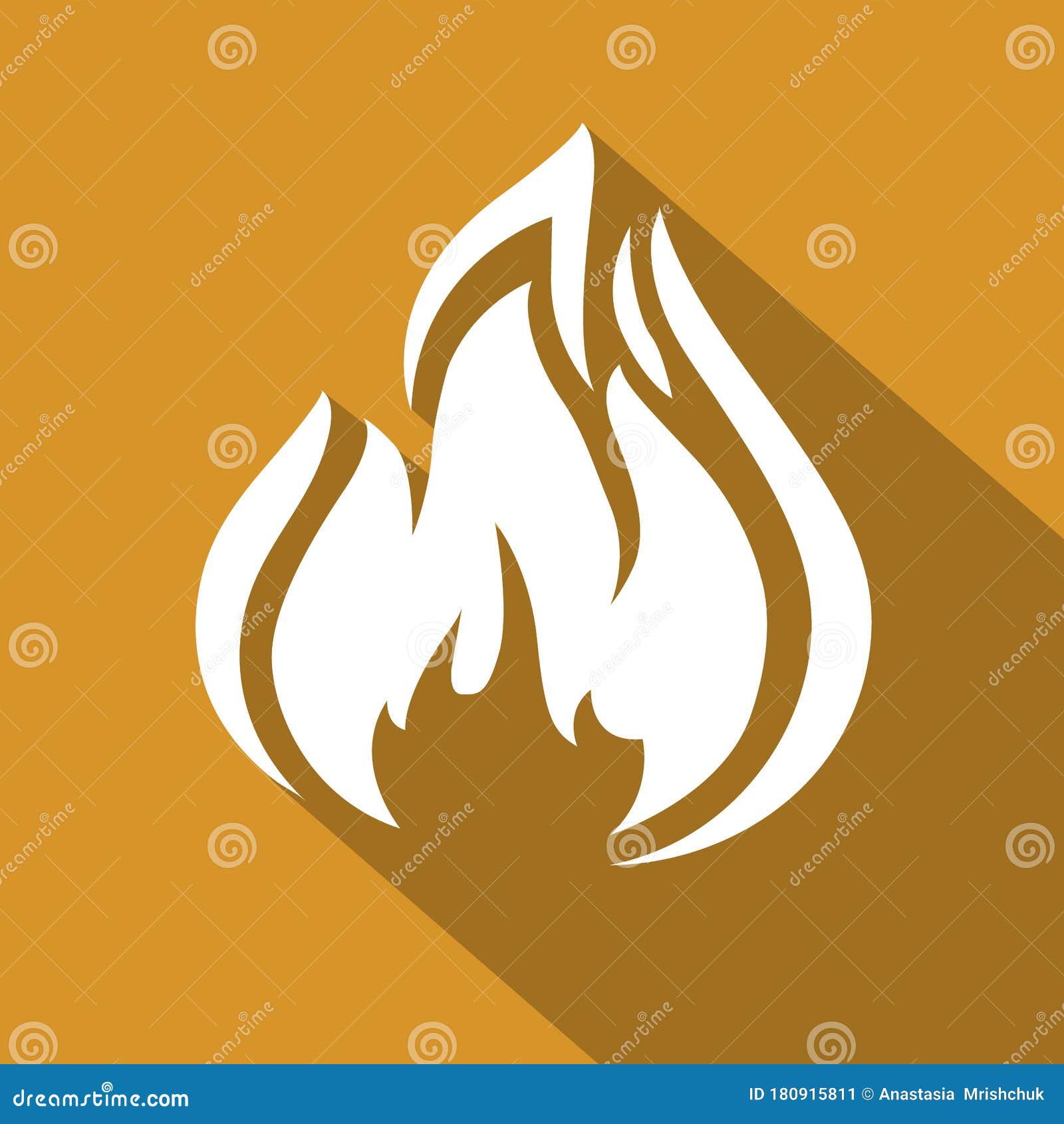 Simple Picture of Fire. Vector Illustration Stock Illustration ...